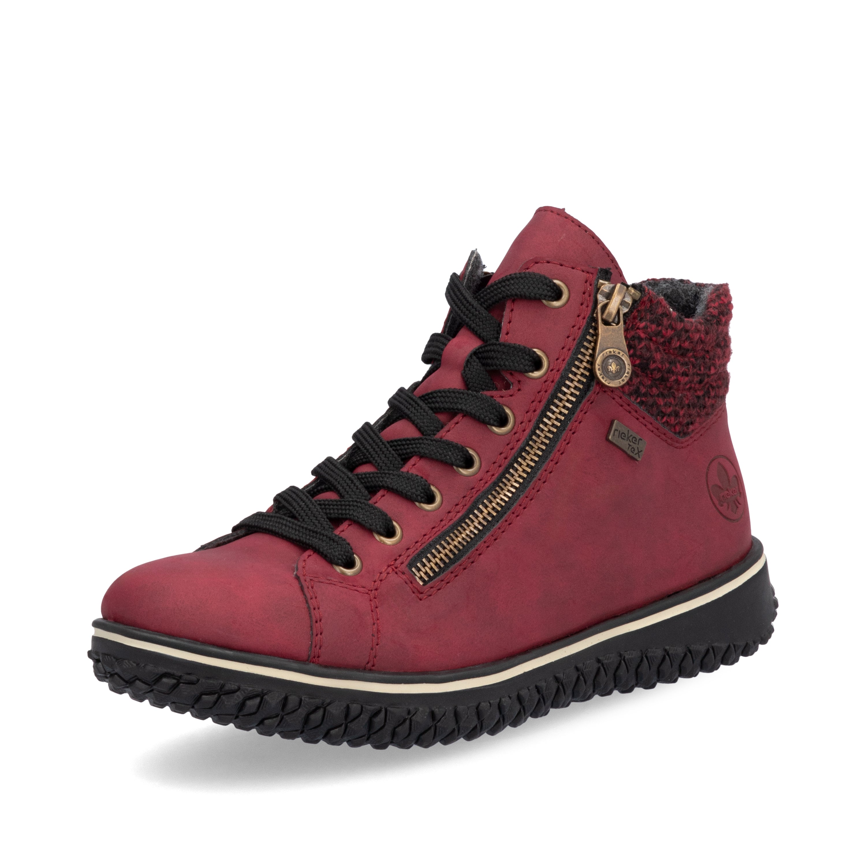 Red Zip Boots for Women | Rieker Z4263-35